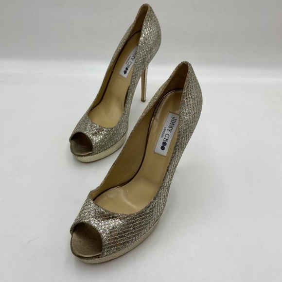 Jimmy Choo | Shoes | Jimmy Choo Ren Silver Pumps 4 | Poshmark
